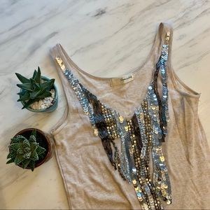 Tops | Cotton Embellished Tank | Poshmark
